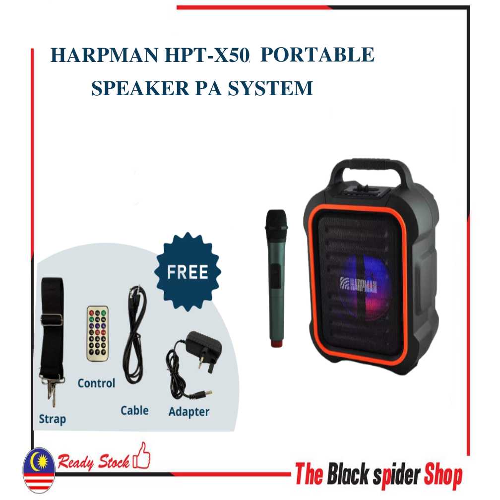 HARPMAN HPT-X50/1H AC/DC Portable Speaker PA System | Lazada