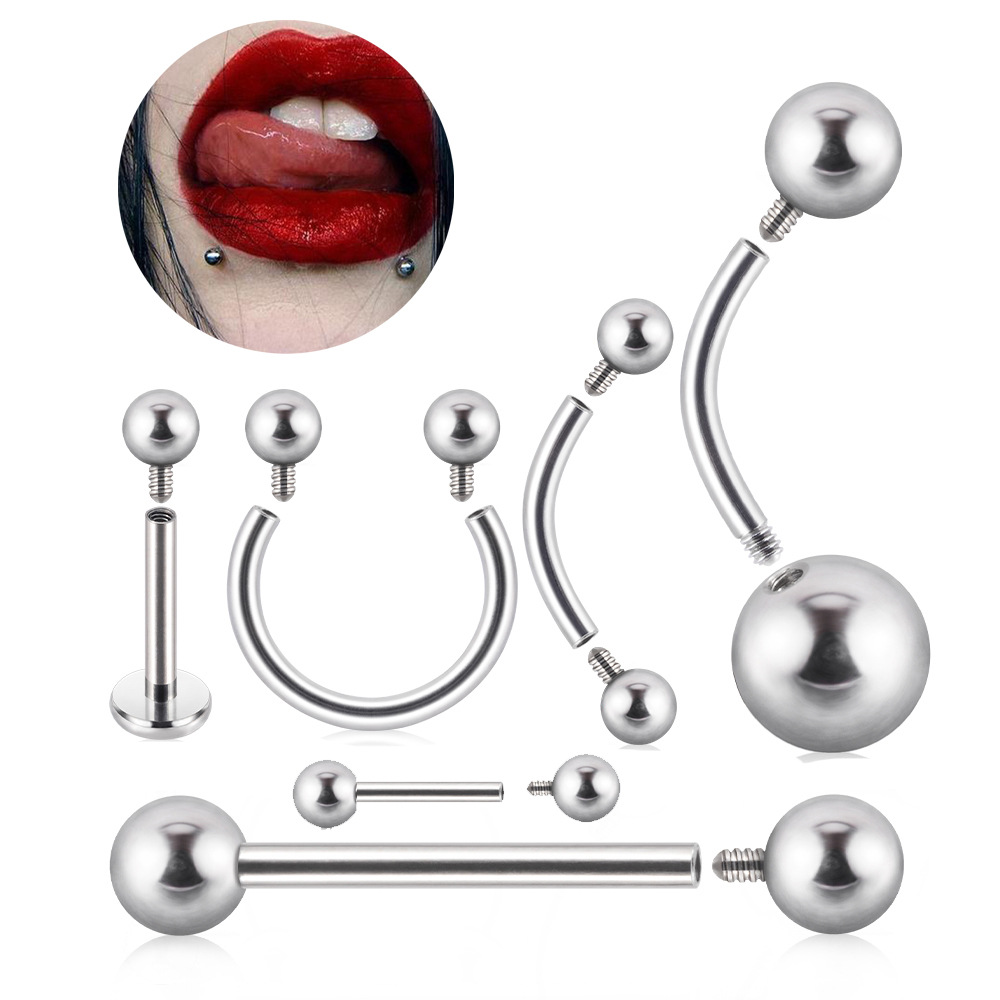 【New arrival】New stainless steel inner tooth eyebrow nail puncture ...