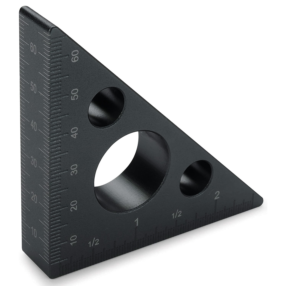 ETOPOO Triangle Ruler Square Metric/Inch 90 45 Degree Triangle Angle ...