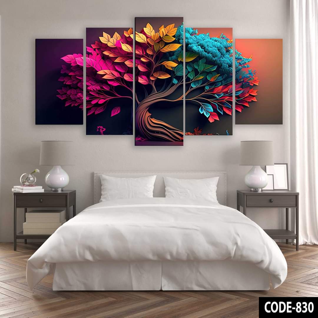 5Pcs In 1 Set Wall Canvas printing | Daraz.com.bd
