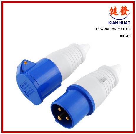 Industrial 3 Pin Plug / Socket 16 Amp 220V | Lazada Singapore