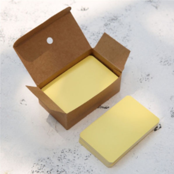 100pcs/boxed Greeting cardboard message cardboard word card business ...