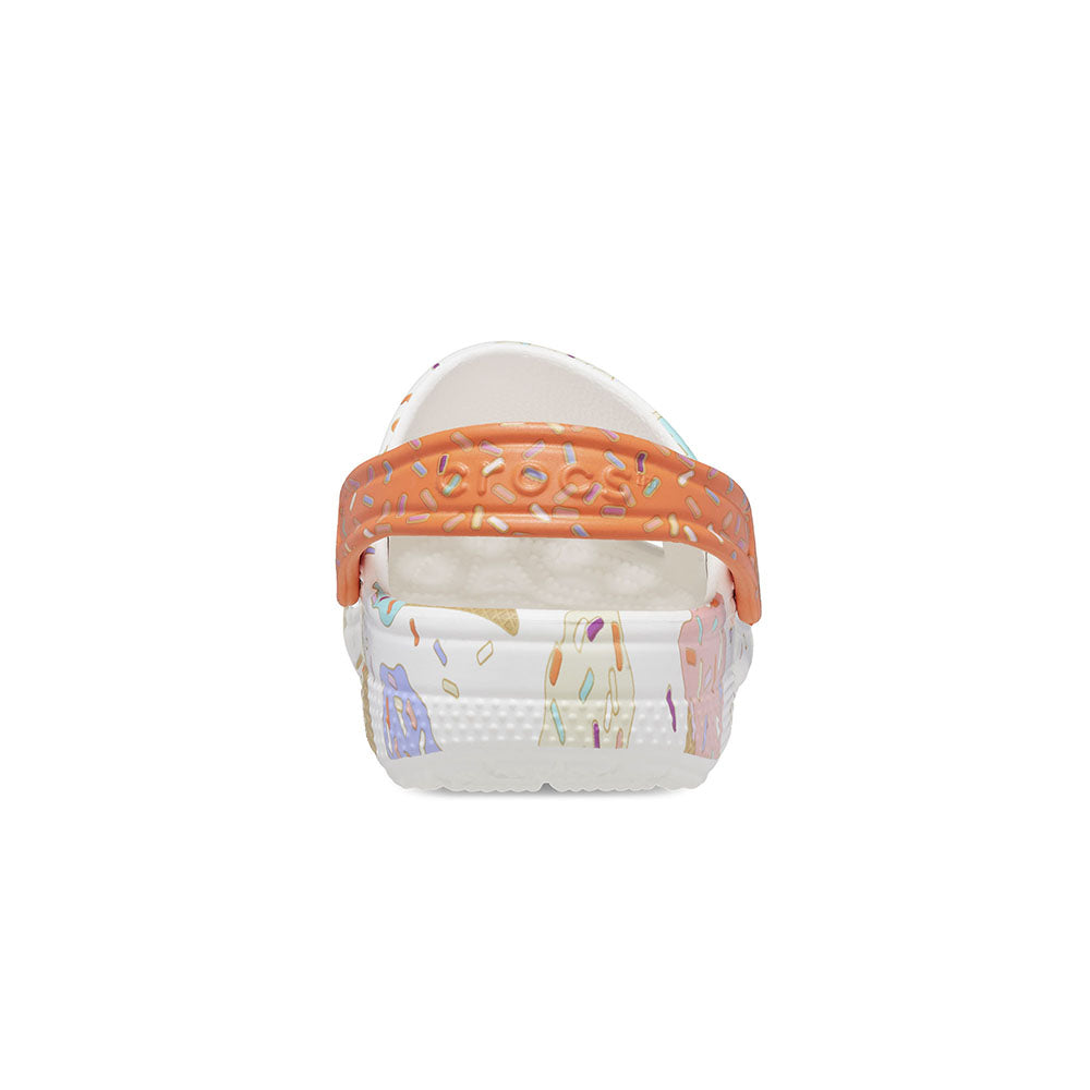 Giày Clog Trẻ Em Crocs Classic Ice Cream Graphic - White - MixASale