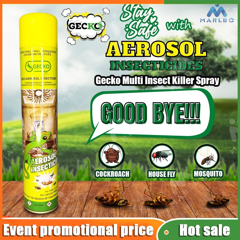 Gecko Aerosol Multi Insect Killer Spray 750ml Mosquito Spray | Lazada PH