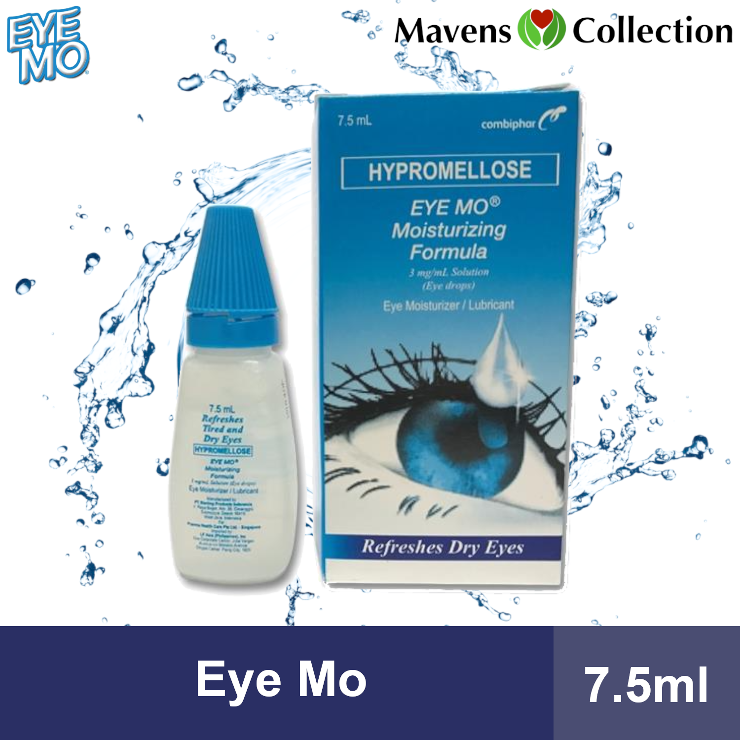 Eye Mo Moisturising Formula 3mg/mL Solution Refreshes Dry Eyes 7.5ml by ...