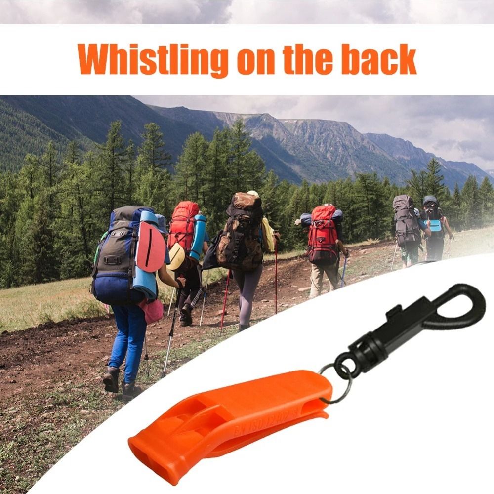 Emergency Whistle PP Plastic Outdoor Survival Whistle Double Pipe Dual ...
