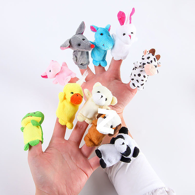 Cartoon Hand Doll Finger Puppet Baby Child Comfort Doll Plush Toy ...
