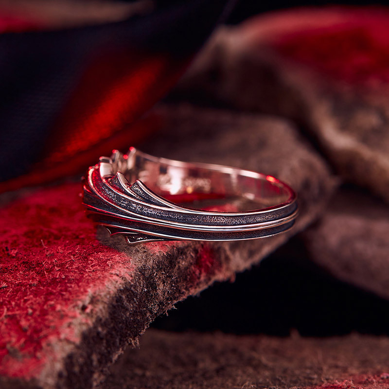 designs】Sky Cup Between Tung Sakura Black Void Number Ring Male ...