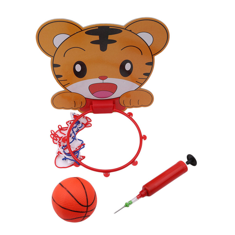 Indoor Adjustable Hanging Basketball Netball Hoop Portable Plastic Mini ...