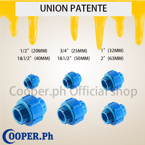 goflex (PER PIECE) PVC Blue Union Patente 1/2" 3/4" 1" 1&1/4" 1&1/2" 2 ...
