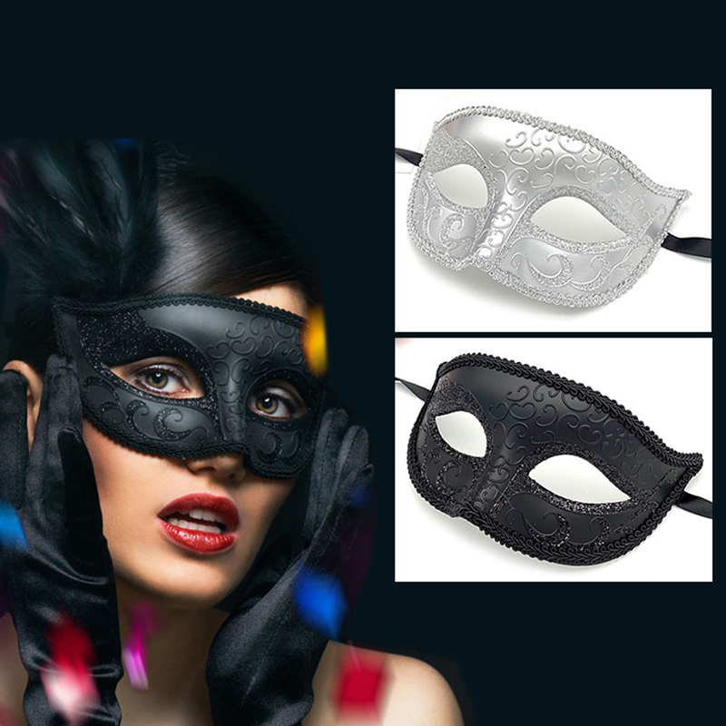 Masquerade Masks for Couple Venetian Woman Lace Men PP Cosplay Costume ...