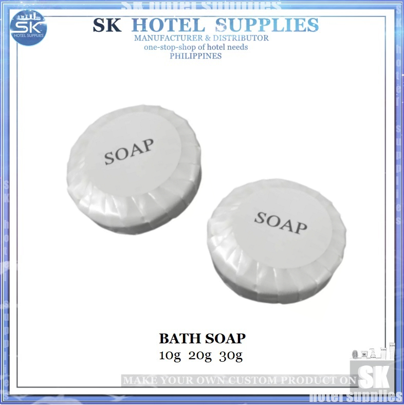 【SK】100 pcs 20 grams White Round Bath Soap | Lazada PH