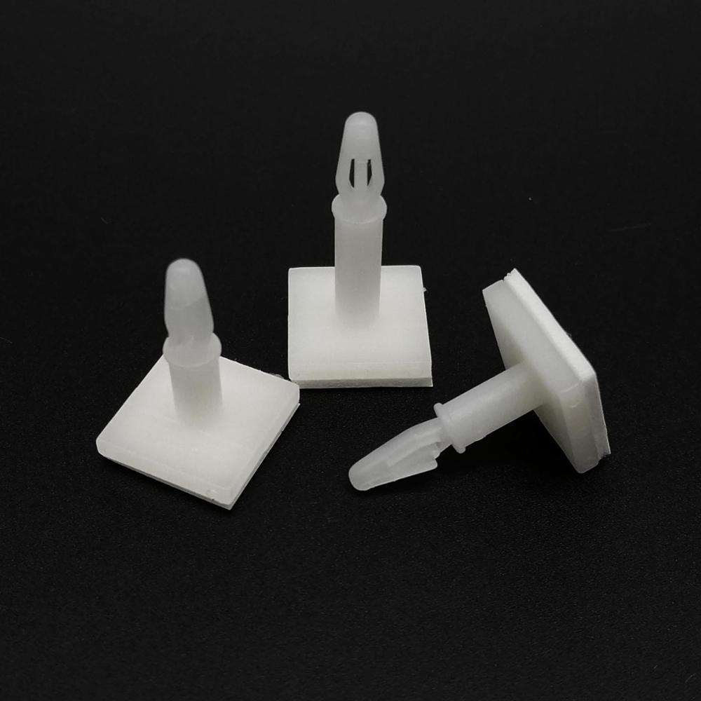 25pcs Adhesive Glue Nylon Plastic Standoff Spacer Bolt Lock Clip on ...