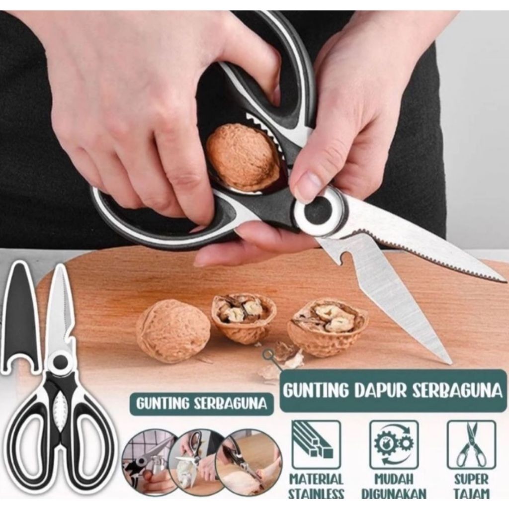 GUNTING DAPUR STAINLESS STEEL GUNTING DAGING GUNTING IKAN GUNTING ...