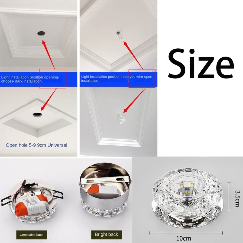 Multicolor Downlight 3W LED Ceiling Lights 220V Balcony lamp Surface ...