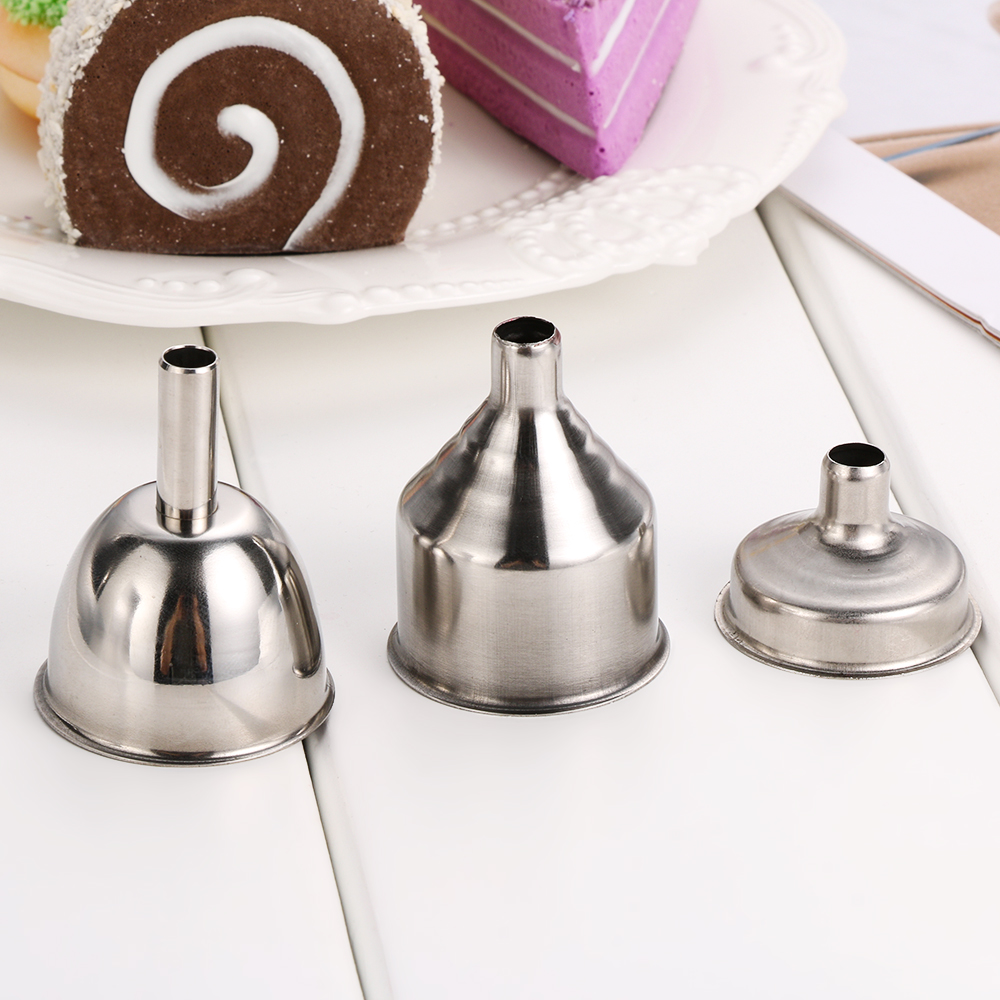 Small Mouth Funnels Bar Flask Funnel Mini Stainless Steel For Filling ...