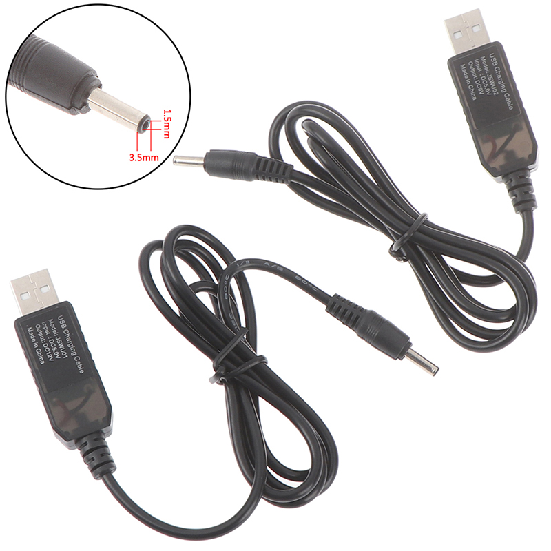 【VogueVenture】DC 5V to 9V 12V USB Step-up Converter Cable + 3.5x1.35mm ...