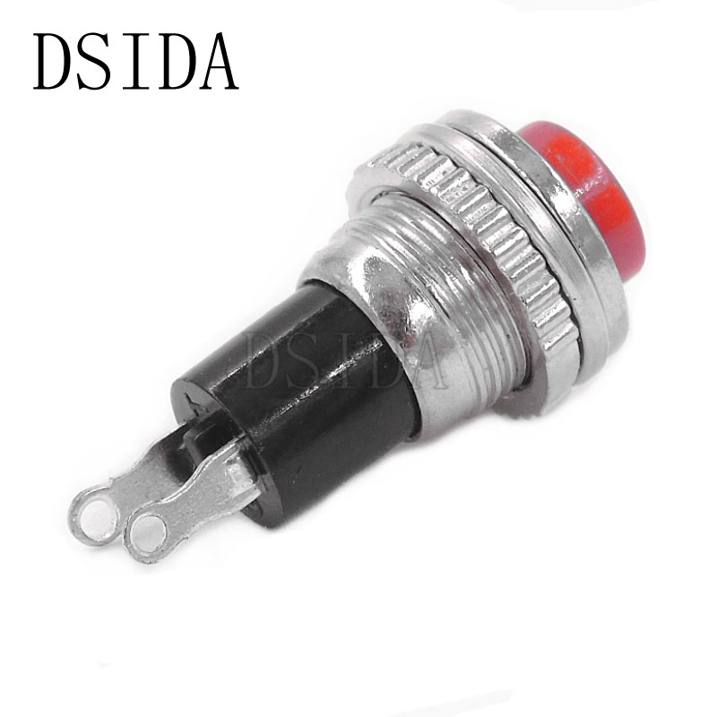 【TopazTrove】High Quality 5PCS/LOT 10mm Red Doorbell Switch reset Switch ...