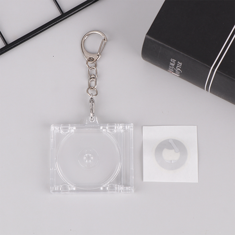 1 PCS Blank Album Mini CD Case Key Chain For DIY Backpack Hanging Decor ...