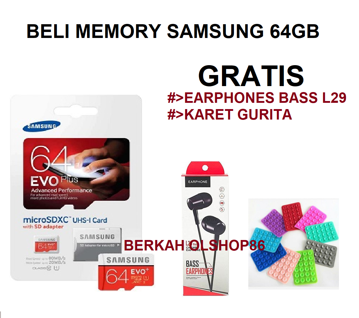 Memory card Samsung Evo plus MMC 128 GB 64GB 32GB 16GB 8GB 4GB With ...