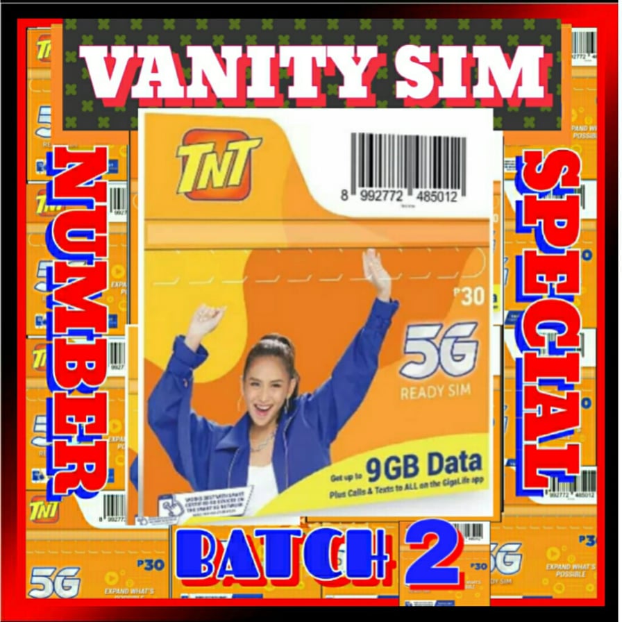 TNT SIM CARD 5G "VANITY SPECIAL NUMBER" (BATCH 2) | Lazada PH