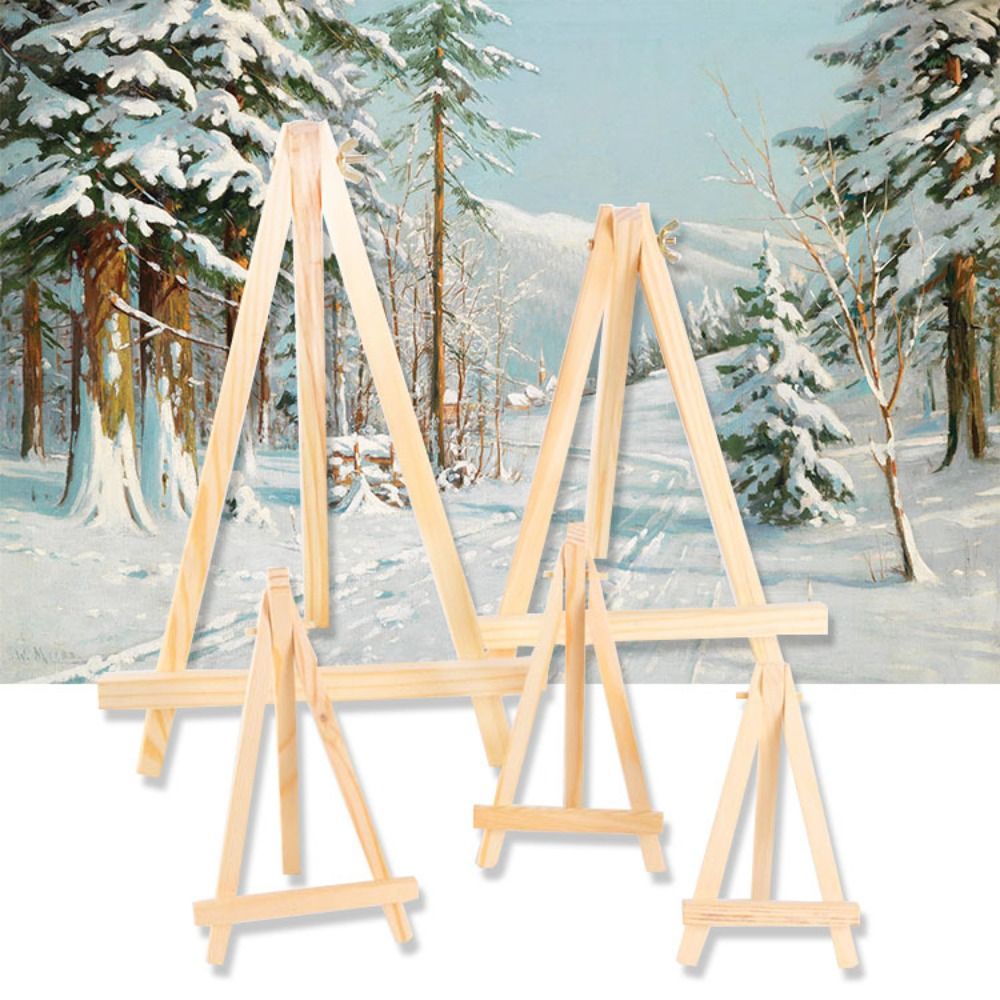 Folding Painting & Sketch Wood Mini Easel Small Portable Triangle ...
