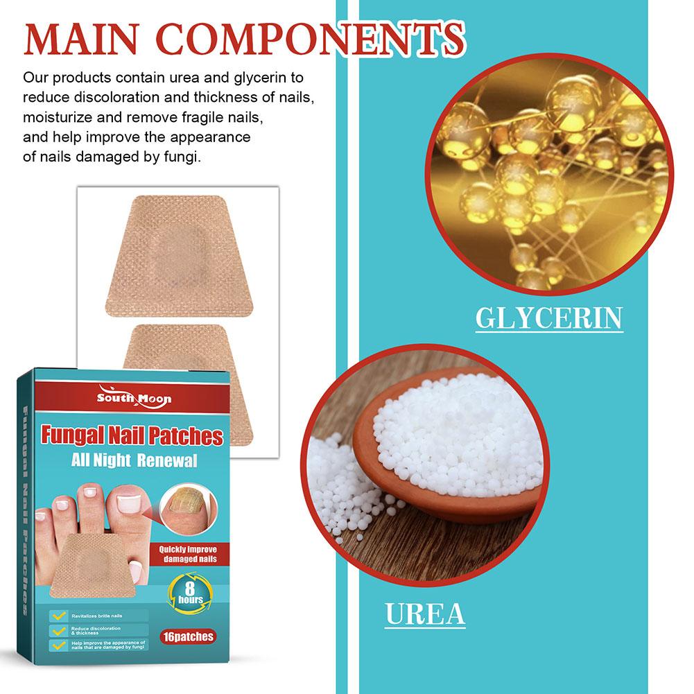 16pcs Nail Treatment Patch Anti Fungal Nail Correction Stickers Ingrown ...