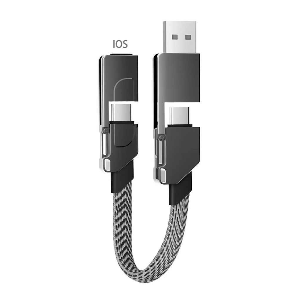 totoro 3C outlets 2025 New 4 in 1 Multi Fast Charging Cable Keychain PD ...