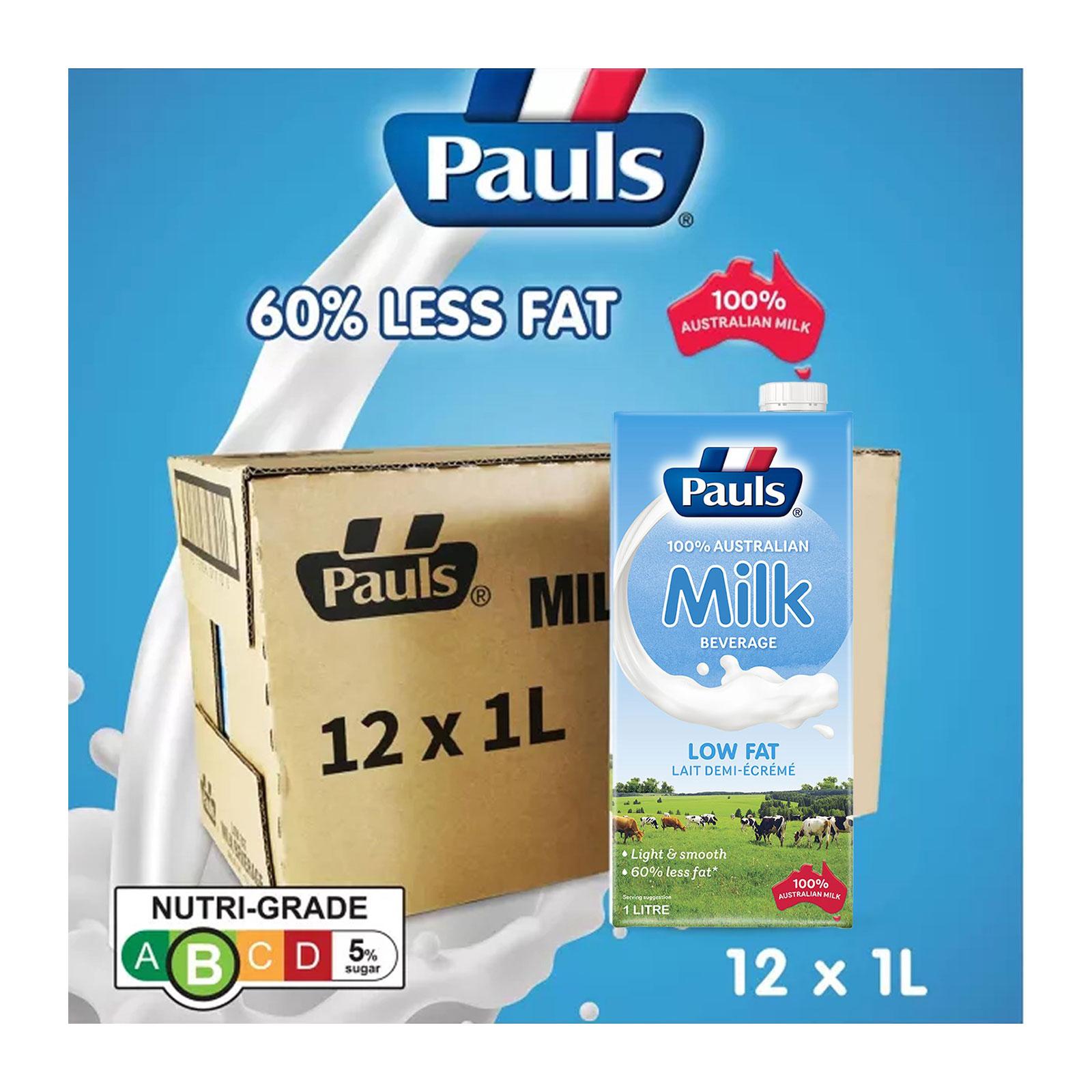 Pauls UHT Low Fat Milk 12 x 1L Case | Lazada Singapore