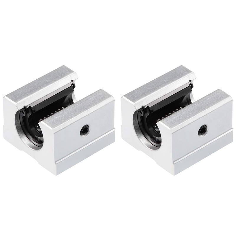 2 Pcs SBR12LUU SBR12 12mm Linear Bearing Motion Pillow Long Slide Block ...