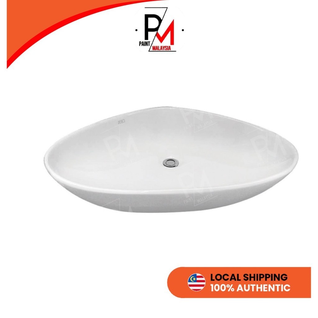 ZELLA L-433C Triangle Counter Top Basin Bathroom Sink Table Top Wash ...