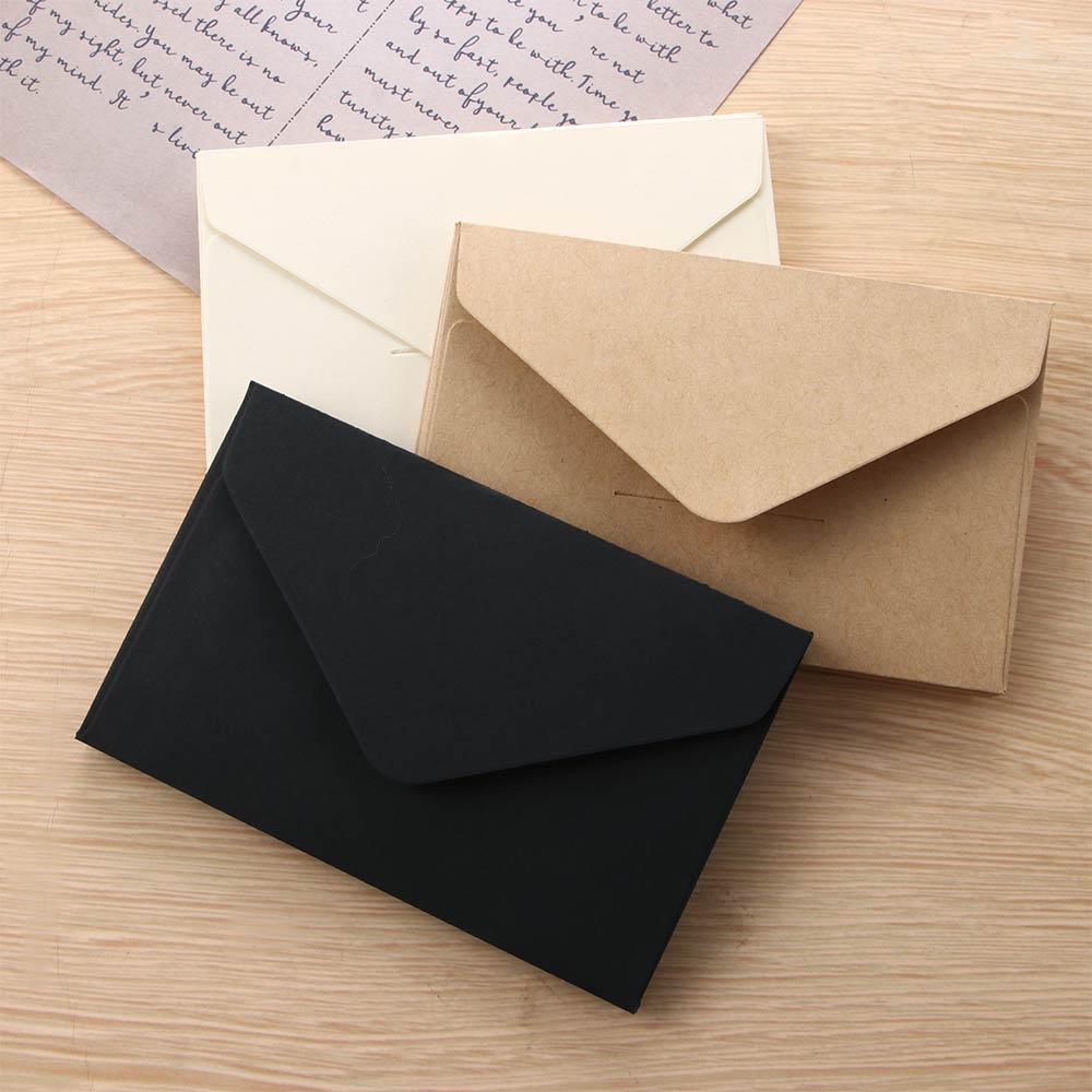 Wedding Black Classical European Style Mini Kraft Paper Message Card ...