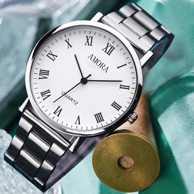 【Special offer】AMORA Direct Manufacturer Male Gift Watch - Simple Steel ...