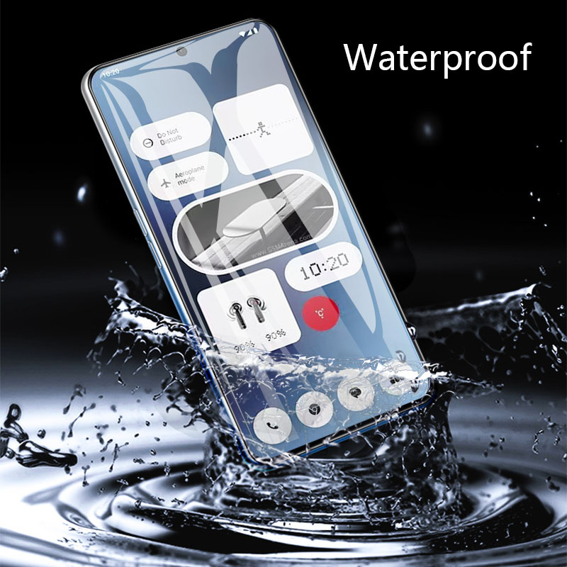 (2PCS)Biruiqu For Nothing Phone 2A 9H 2.5D Full Cover Tempered Glass Screen Protector Film Black ...