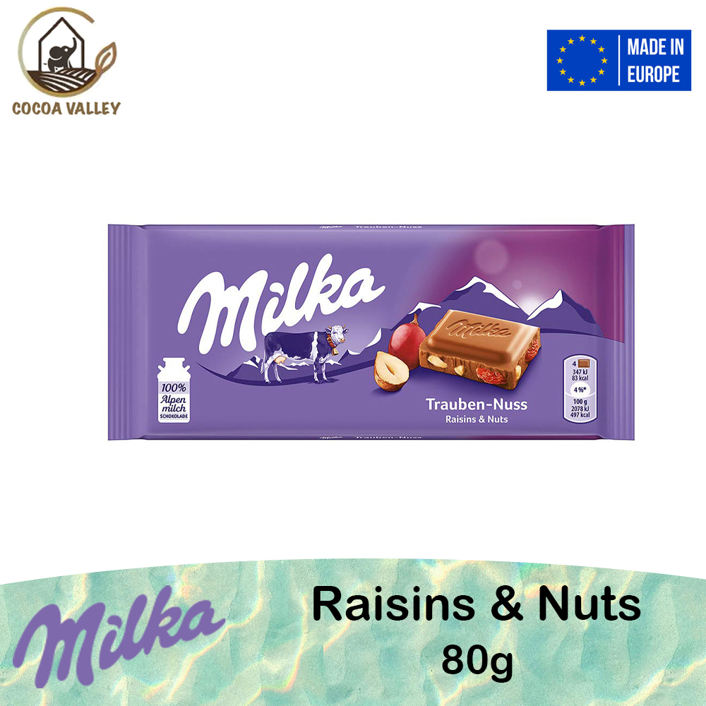 Milka Raisins & Nuts 80g (Made in EU) | Lazada