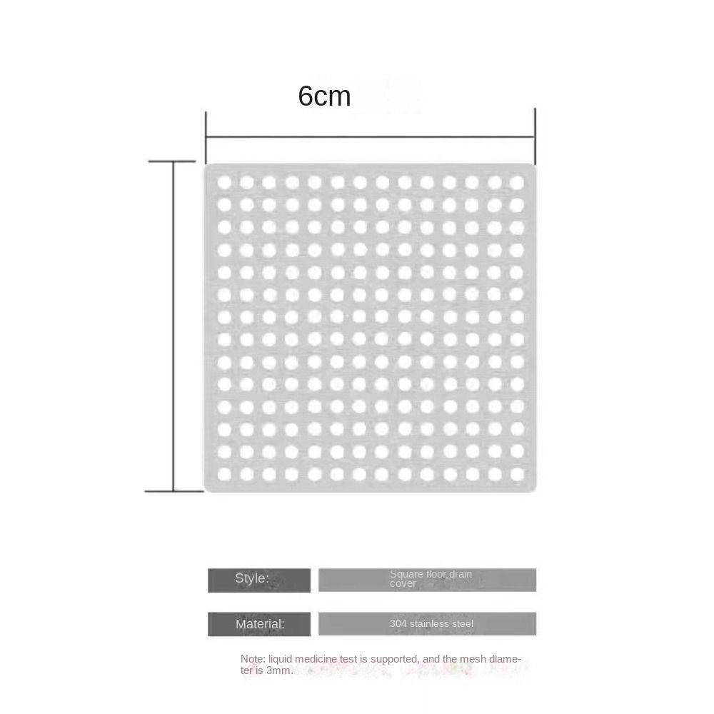 Sink Strainer Stainless Steel Floor Drains Square Easy To Install and ...