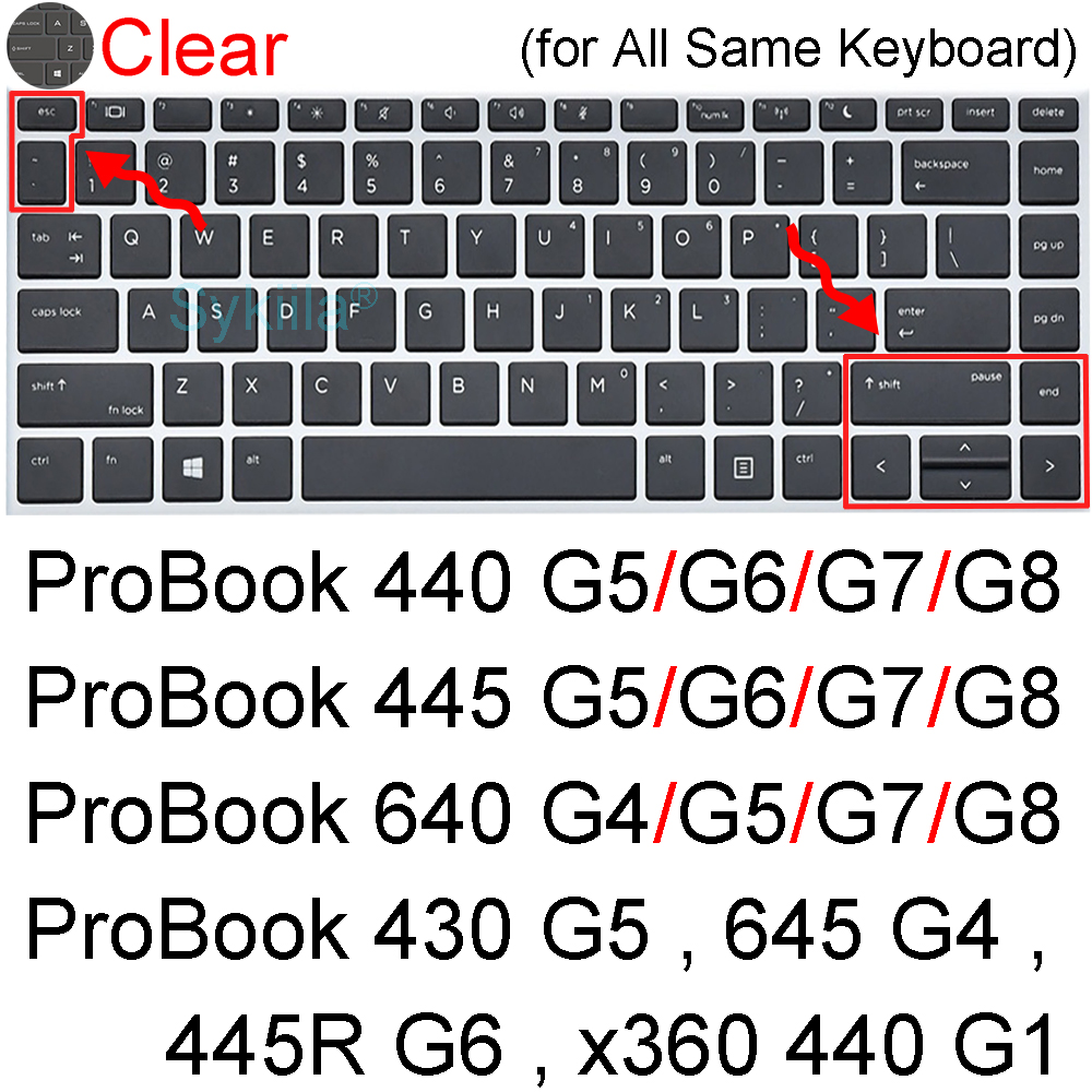 【UrbanNomad】Keyboard Cover for ProBook x360 435 G8 435 G7 440 G1 13 14 ...