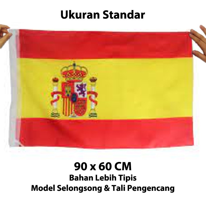 Bendera Spanyol / flag of Spain | Lazada Indonesia