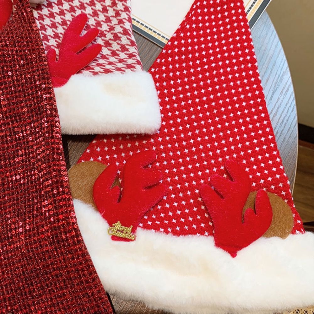 All-match Merry Christmas Decoration Christmas Hat Santa Claus Bow Elk ...
