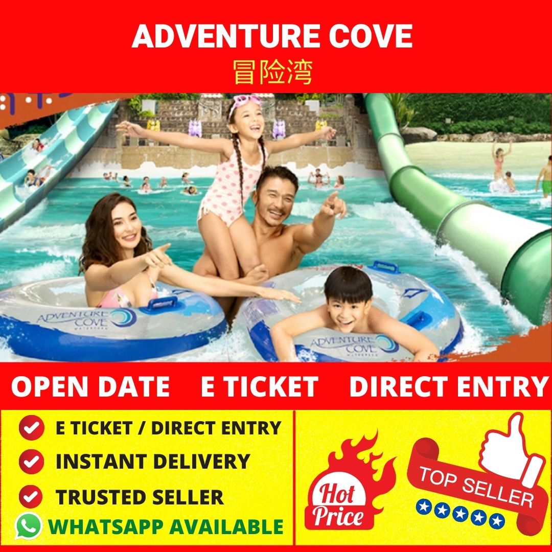 [Sg Ticket Hub] ADVENTURE COVE WATER PARK E TICKETS INSTANT DELIVERY | Lazada Singapore