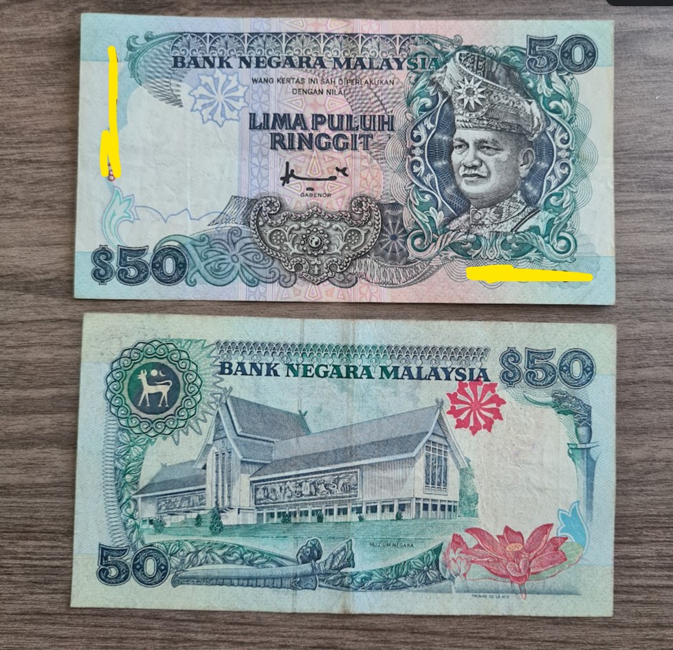 Original Malaysia RM 50 Lima Puluh Ringgit Old RM50 Banknote | Lazada