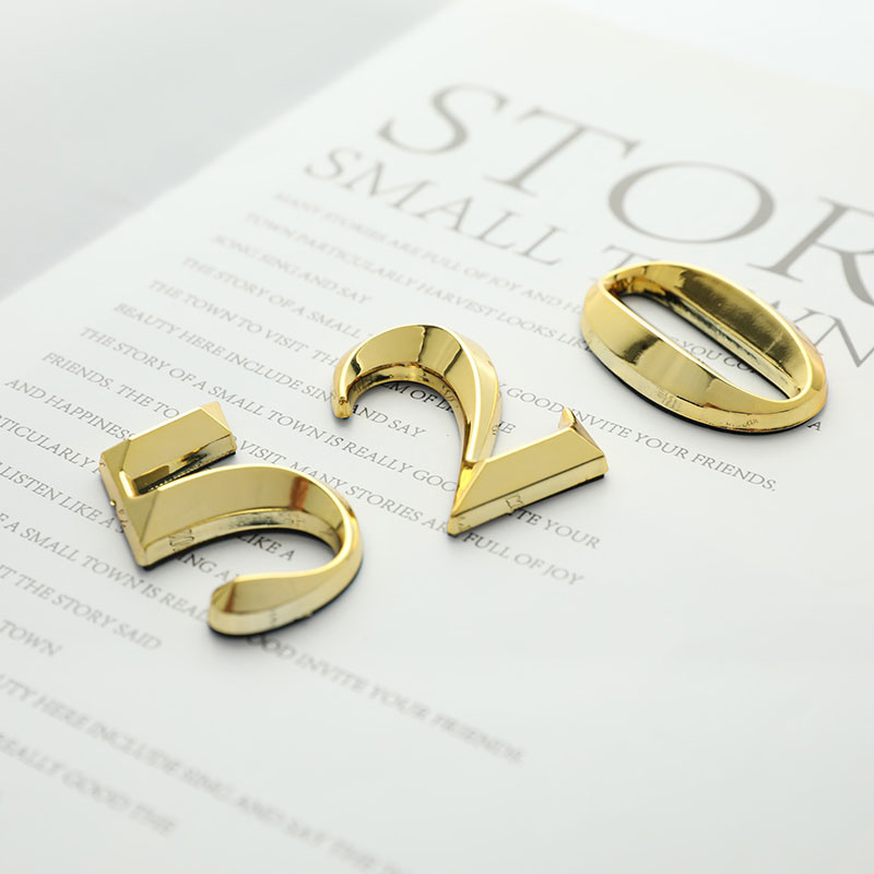 1pc Height 5cm Golden Home Sticker Address Door Label Gold Modern House ...