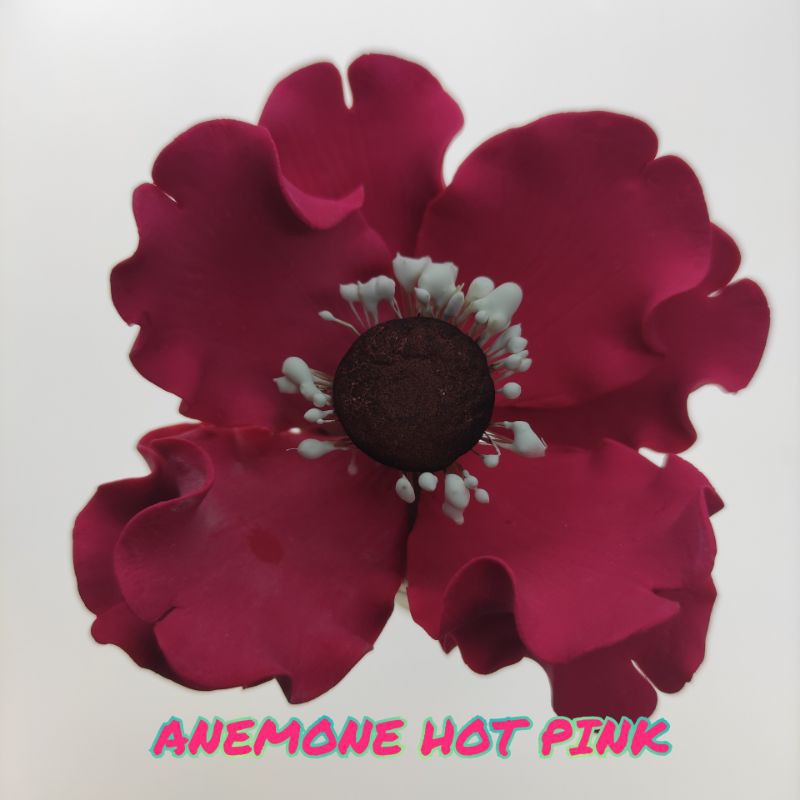 Hot Pink Anemone 1pc edible cake topper | Lazada PH