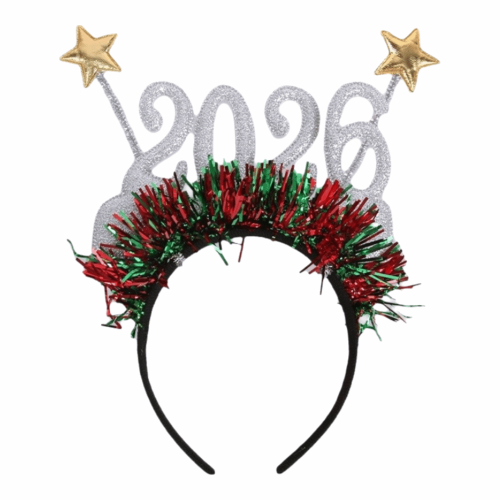 New 3D Spring Christmas Headband New Year‘s Eve Party Decoration 2026 ...