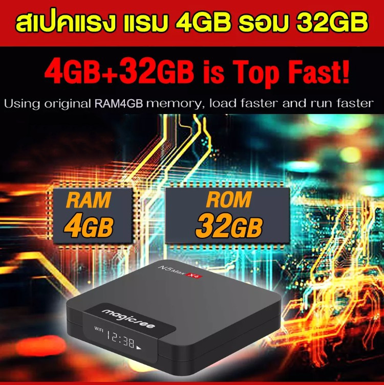 มาใหม่กล่องแอนดรอยด์ทีวี 8K แรงที่สุดแห่งปี 2022 Android TV Box N5 MAX ...