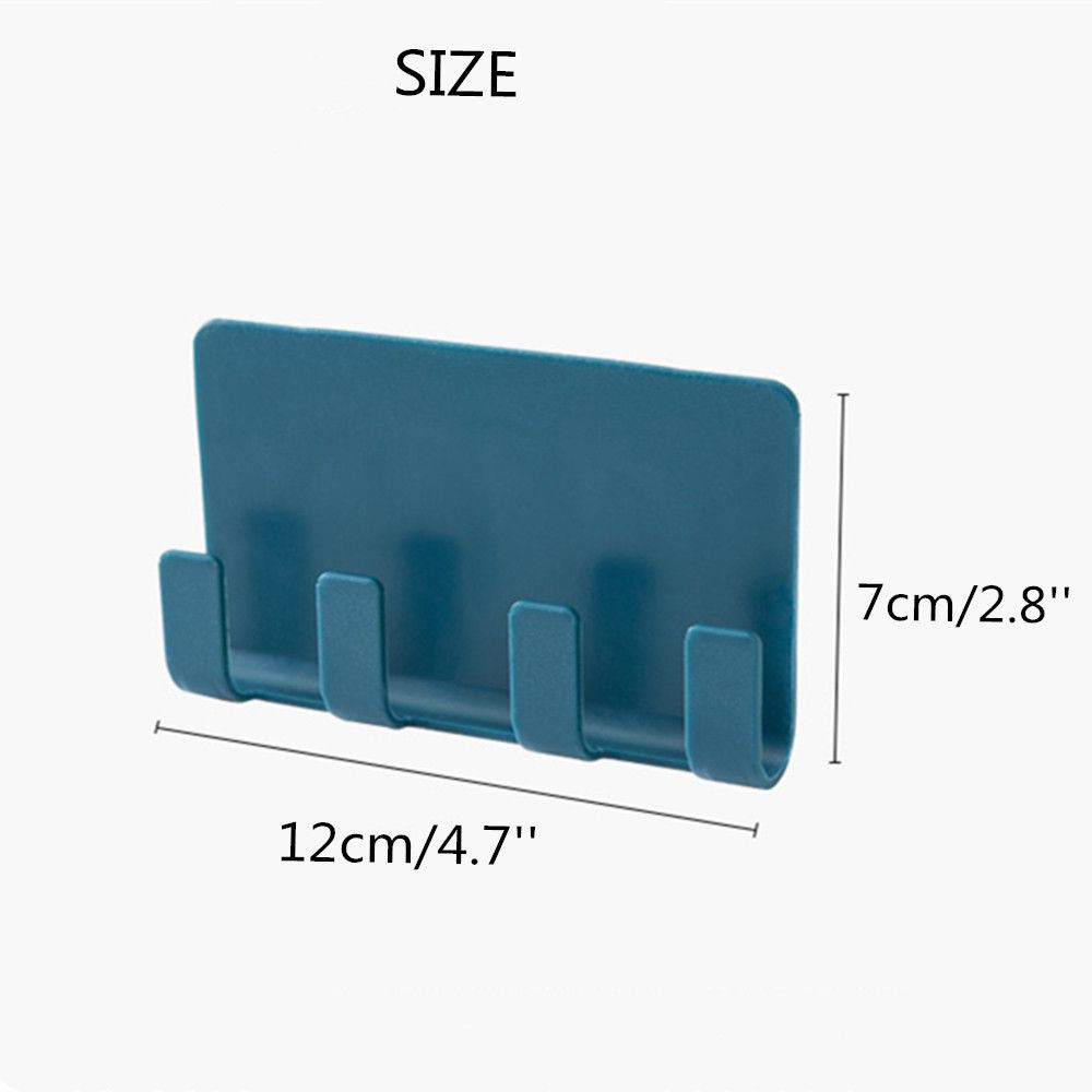 SIKONG Punch-free Home Storage Multi-Purpose Hook Bracket 4 Hooks Stand ...