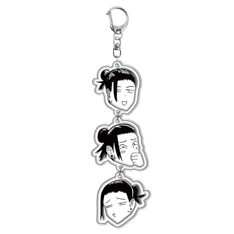 Anime Jujutsu Kaisen Cosplay Funny Long Keychain Gojo Satoru Geto ...