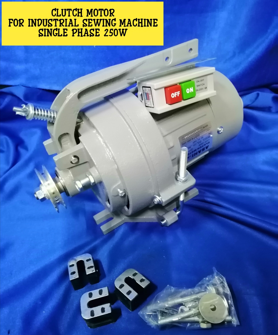 CLUTCH MOTOR HIGH SPEED FOR INDUSTRIAL SEWING MACHINE SINGLE PHASE 250 ...