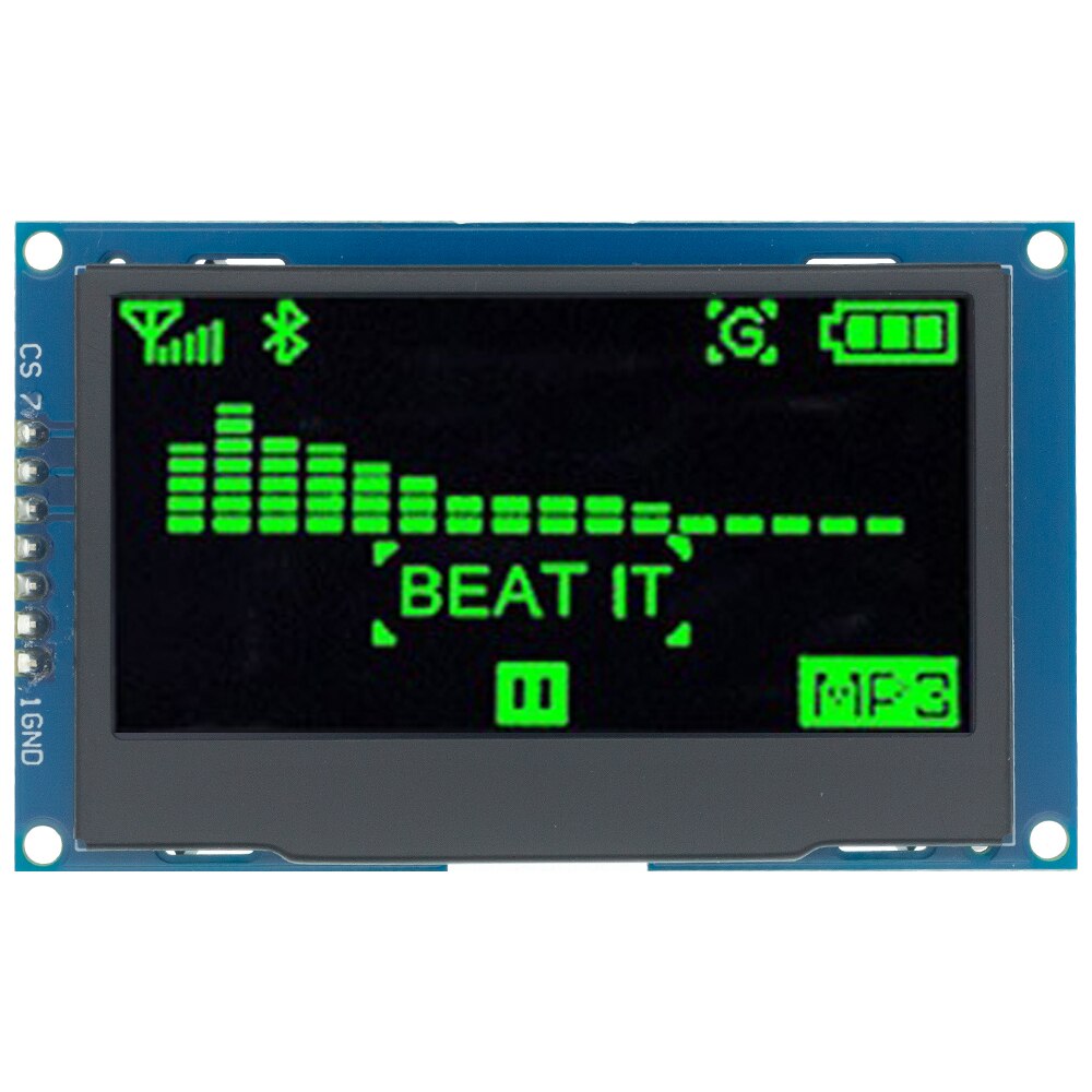 2.4" 2.42 inch 128x64 OLED LCD Display Module SSD1309 12864 7 Pin SPI ...