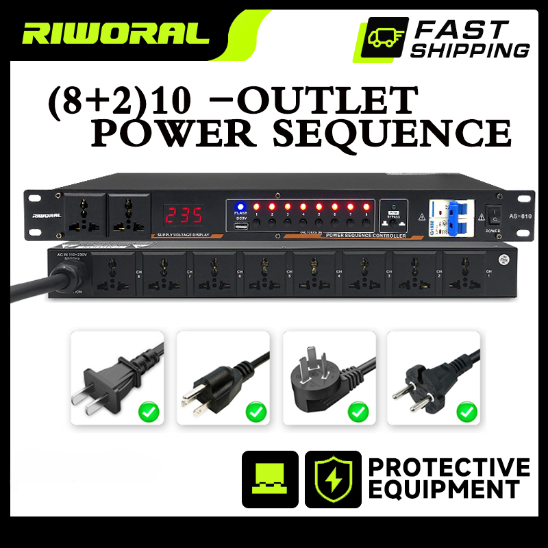Power Sequence Controller Conditioner 10 outlet Rack Mount Power Supply Regulator | Lazada PH